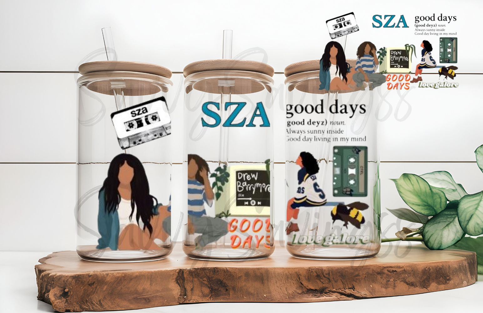 S Z A - dOUBLE sIDED cUP wRAP – Savvy Savingss